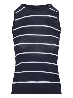 Balenciaga Cropped Tank Top - Blue
