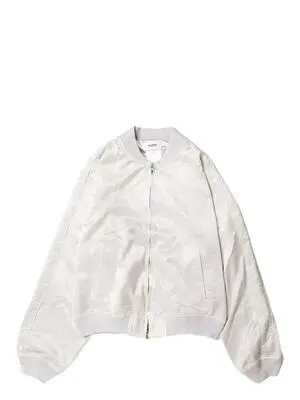 DOUBLET Distressed-effect Satin Jacket - Neutrals