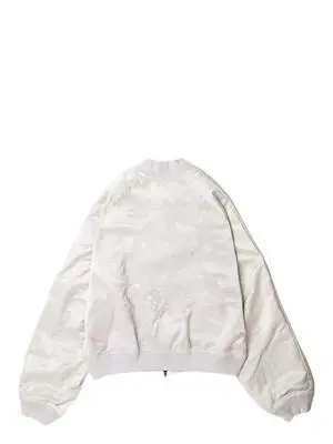 DOUBLET Distressed-effect Satin Jacket - Neutrals