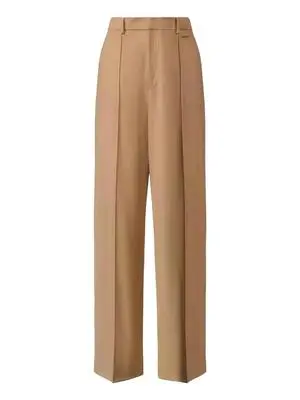 Fabiana Filippi Pressed-crease Wide-leg Trousers - Brown