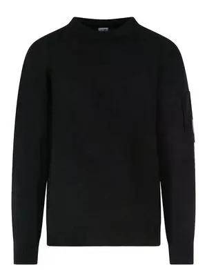 C.P. COMPANY Lens-detail Sweater - Black