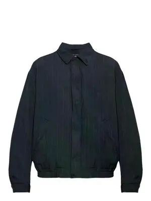 Comme Des Garçons Pinstripe-pattern Jacket - Blue