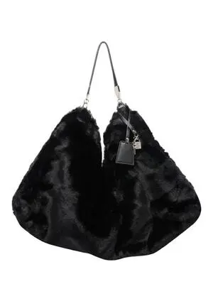 Liu Jo Faux-fur Tote Bag - Black