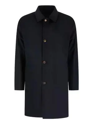 KIRED Single-breasted Spread-collar Coat - Blue