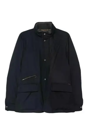MOORER High-neck Press-stud Jacket