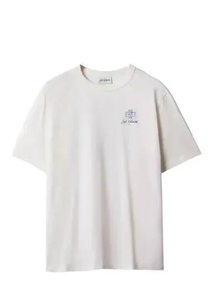 CAFÉ KITSUNÉ Logo-print T-shirt - Neutrals