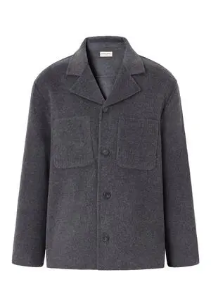 Officine Générale Hayri Brushed-wool Overshirt - Gray