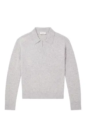 Officine Générale Mark Wool And Cashmere-blend Sweater - Gray