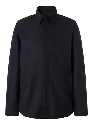Gucci Gg-jacquard Cotton-canvas Jacket - Black