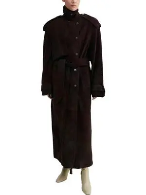 Almada Label Sienna Double-breasted Trench Coat - Brown