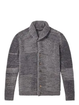 BEGG & CO. Surfer Cashmere Cardigan - Gray