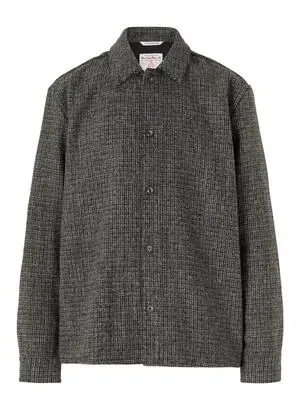 A KIND OF GUISE Cullu Checked Brushed Wool-tweed Overshirt - Gray