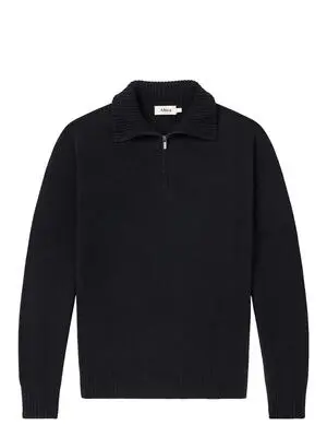 Altea Altea - Half-Zip Virgin Wool Sweater - Men - Black - S Black