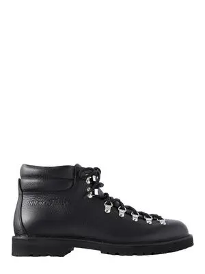 Nn07 Fracap M127 Textured Leather Hiking Boots - Black
