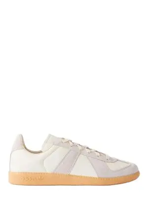 ADIDAS ORIGINALS Bw Army Suede-trimmed Leather Sneakers - Light Gray