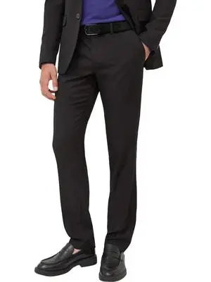 Sisley Belt-loops Tailored Trousers - Black