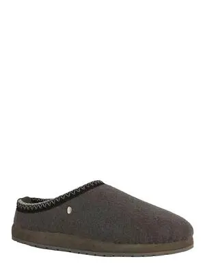 EMU AUSTRALIA Tay Felt Comfort Embroidered-trim Slippers - Grey
