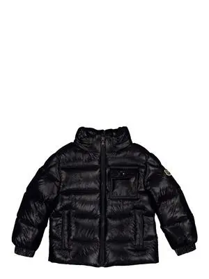 Moncler Stand Collar Shiny Down Jacket - No