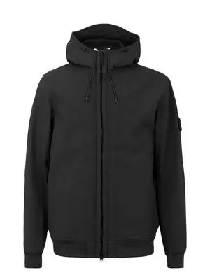 Stone Island Hooded Softshell Zip-up Jacket - No