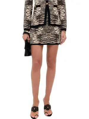 Rixo Print Knit Mini Skirt - No