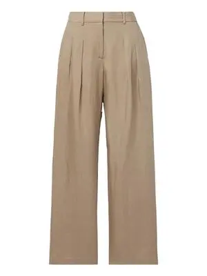LoveShackFancy High-waisted Wide-leg Pants - No