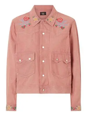 Ralph Lauren Billie Embroidered Cotton-linen Blended Coat - No