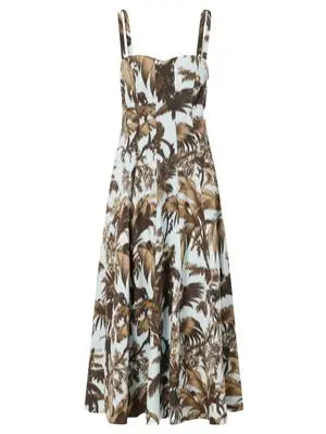 Oscar De La Renta Printed Midi Dress - No