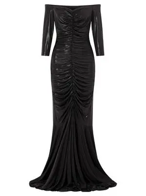 Norma Kamali Fitted Off-the-shoulder Dress - No