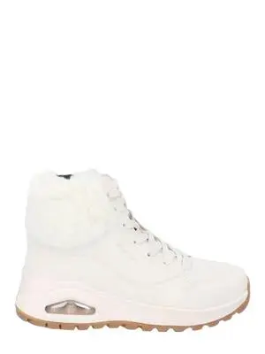 Sketchers Faux-fur-trim Lace-up Ankle Boots - Neutrals