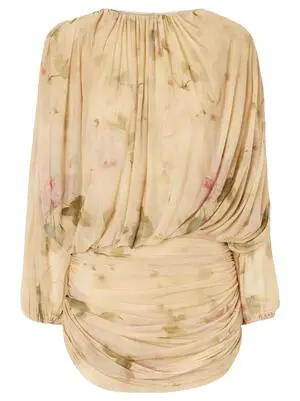 Magda Butrym Floral-print Georgette Mini Dress - No