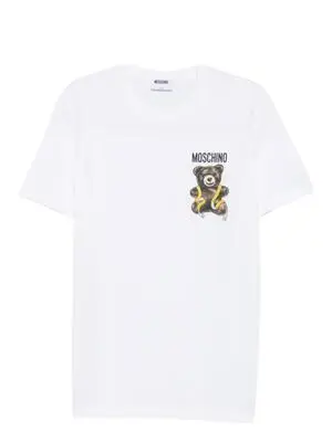 Moschino Teddy Bear Logo-print T-shirt - White