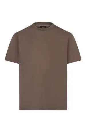 Brioni Crew-neck T-shirt - Light Brown