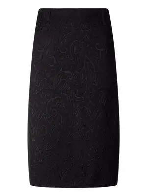 Dries Van Noten Motif Matelassé Jacquard Midi Skirt - No