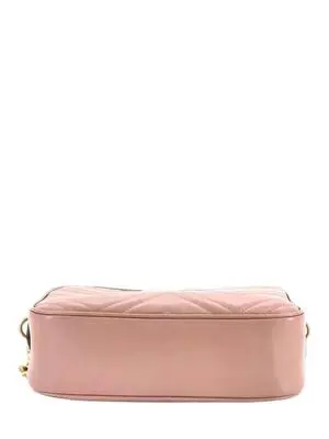 Gucci Gg Marmont Shoulder Bag Matelasse Leather Small Crossbody Bag - Neutrals