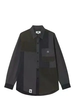 CHOCOOLATE Patchwork Long-sleeve Shirt - Grey