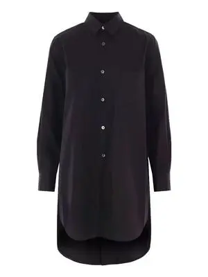 Comme Des Garçons Chest-pocket Cotton Shirt - Black