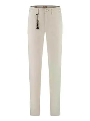 Marco Pescarolo Beaded-charm Straight-leg Trousers - Neutrals