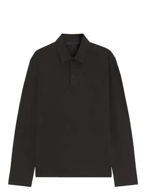 BOSS Long-sleeved Polo Shirt - Grey