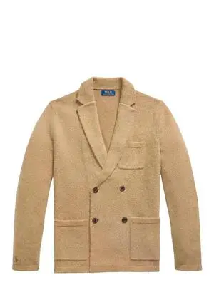 Polo Ralph Lauren Wool-cashmere Blazer Cardigan - Brown