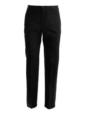 CRUNA Pressed-crease Trousers - Black