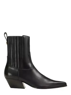 SERGIO ROSSI Purcell Pointed-toe Cowboy Boots