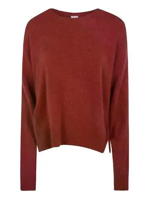 CT PLAGE Round-neck Wool Sweater - Red