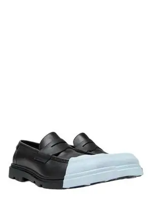 Camper Junction Leather Loafers - Black