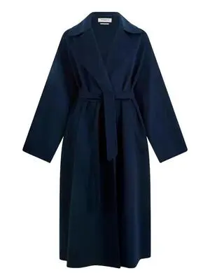 Max Mara Double Wool-blend Coat - Blue