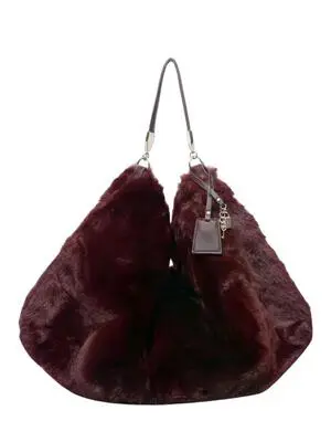 Liu Jo Faux-fur Tote Bag - Red