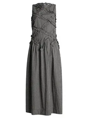 DAMSON MADDER Elora Midi Sleeveless Midi Dress - Navy
