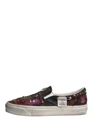 VANS Lx Classic Slip-on 98 Harris Tweed Sneaker - Red/multi