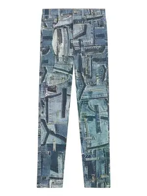 Roberto Cavalli Patchwork Capsule Collection Skinny Jeans - Blue