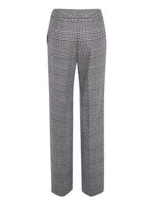 VIA MASINI 80 Check-patterned Trousers