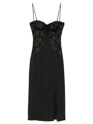 ANIYE BY Lace-panelled Side-slit Dress